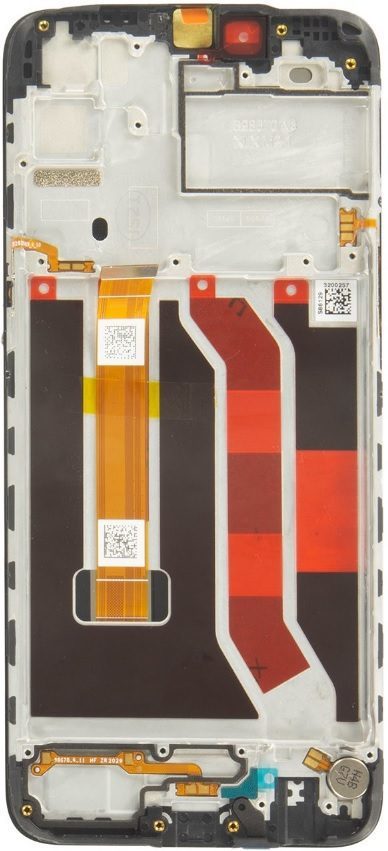 Originální LCD displej Realme C3 včetně dotykového skla a krytu černý ...